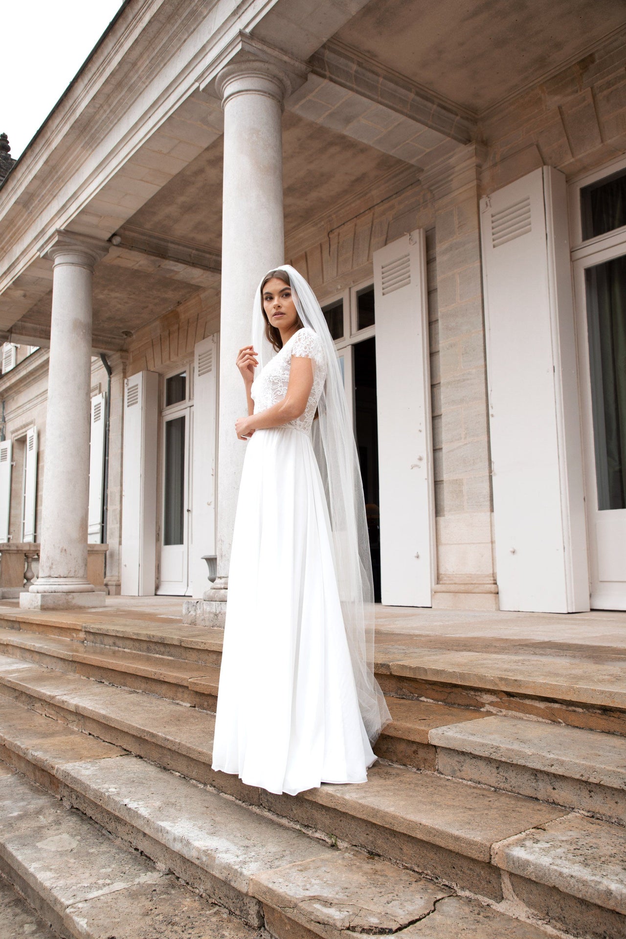 Voile de Mariée Double en Tulle : le Voile Classique par Excellence ...